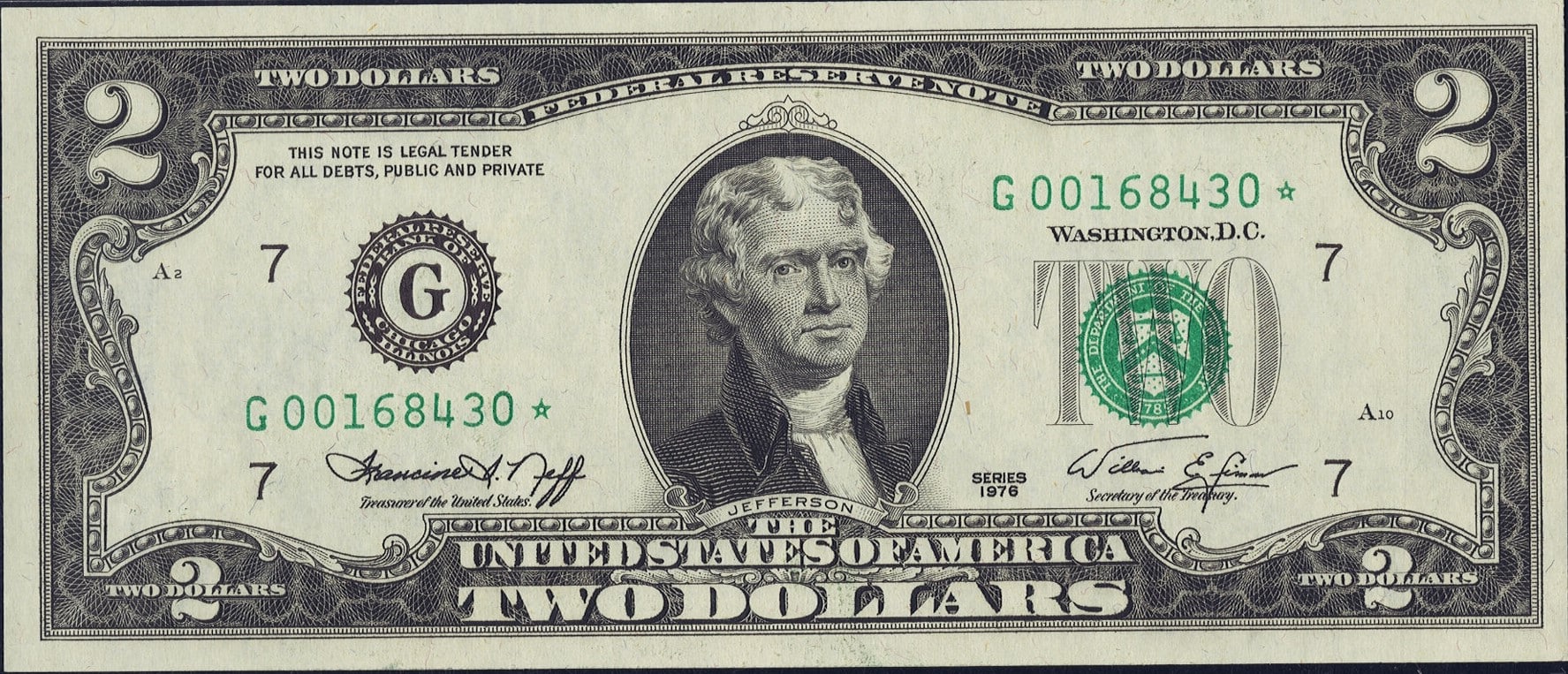 $2 Federal Reserve Notes Values (Star, Fancy SN#, Error & More ...